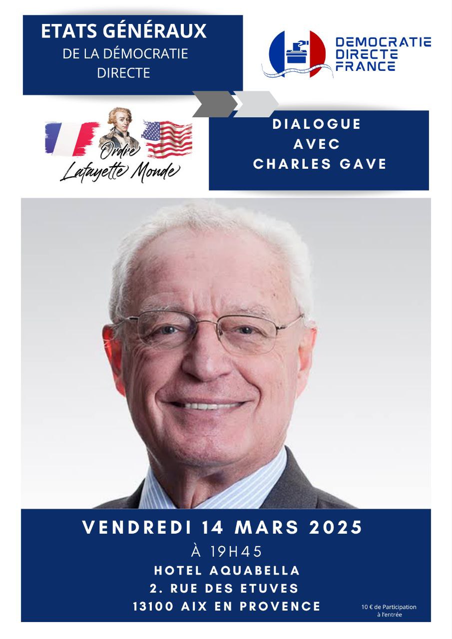 États généraux de la Démocratie Directe - 14 mars 2025 - 13100 Aix-en ...